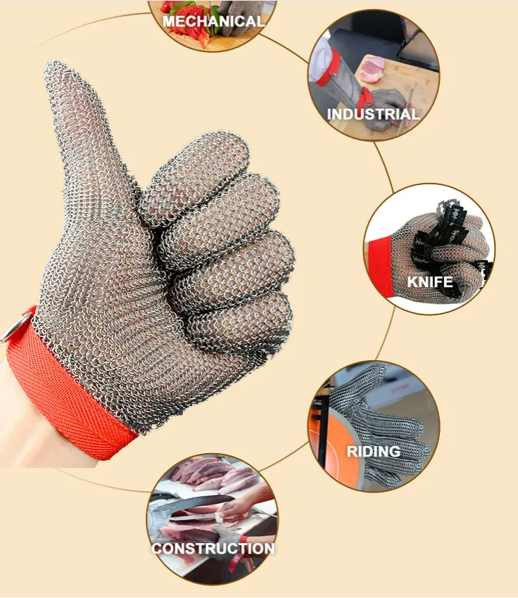 G-1 Snell Anti-Cut Stainless Steel Metal Mesh Chainmail Glove - Snell ...