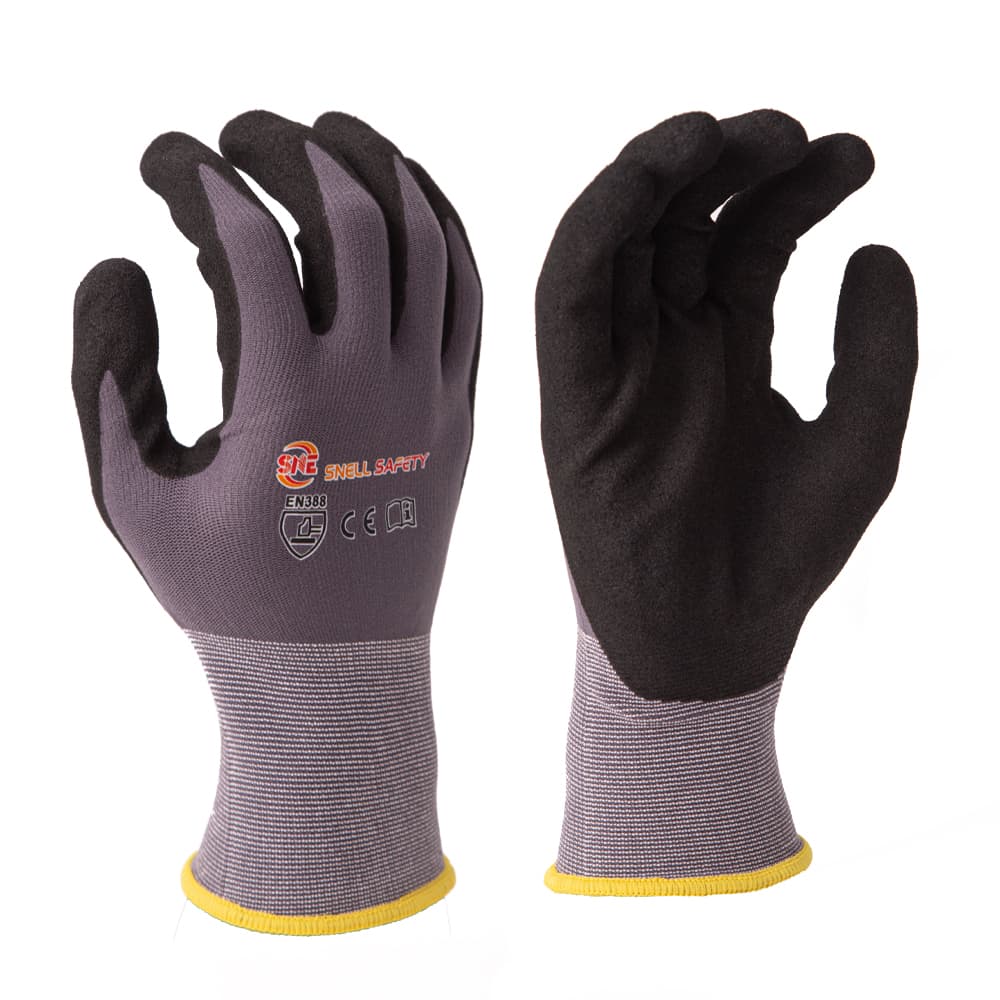 N2418 Snell Nitrile Foam Sandy Grip Engineering Glove - Snell Safety